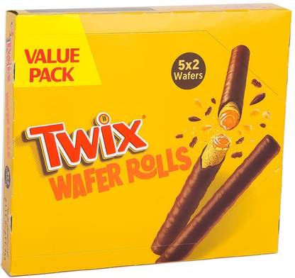Twix Crispy Wafer Rolls In Milk Chocolate 5 × 2 Wafers Bars Price in ...