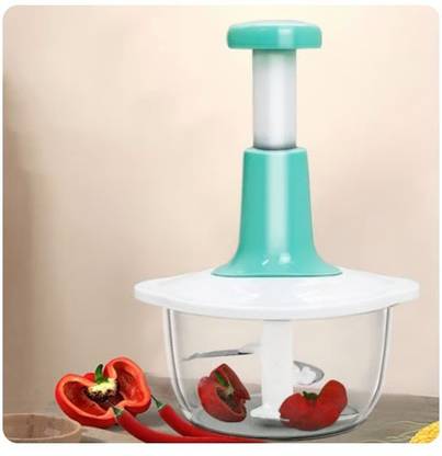 HALO NATION Manual Hand Press Chopper Mixer Cutter Mincing Vegetable ...