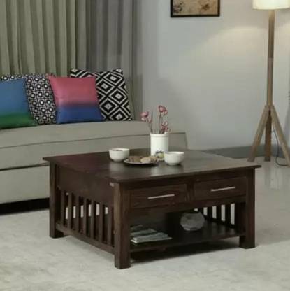 Allie Wood Rosewood (Sheesham) Solid Wood Coffee Table Price in India ...