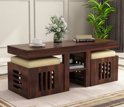 Allie Wood Solid Wood Coffee Table Price in India - Buy Allie Wood ...