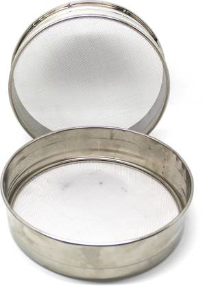 V SURE Stainless Steel Atta Chalni/Wheat/BAJRA SIEVES Collapsible Sieve ...