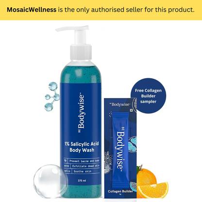 Bodywise 1% Salicylic Acid Body Wash 350mL for Body Acne | Free ...