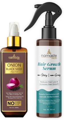 Namaste Veda onion oil&Hair growth serum for Control of Hair Fall ...