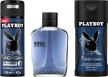 PLAYBOY King of the game Deodorant Spray 150ml + Eau de Toilette 100ml ...