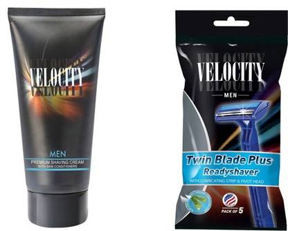 Modicare Velocity Men Twin Blade Plus ReadyShaver (Pack Of 5) & Premium ...
