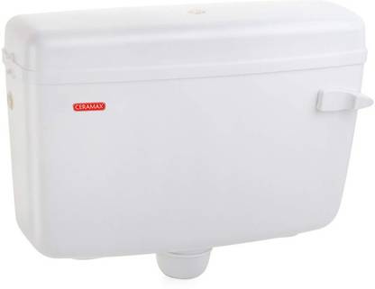 CERAMAX Flushing Cistern, Flush Tank, Center Push 10 LTR Capacity ...