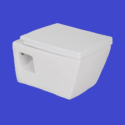 Vardhman Ceramics Wall Mounted Rimless Wall Hung EWC Western Commode ...