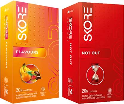 SKORE Flavours And Not Out Condom Price in India - Buy SKORE Flavours ...
