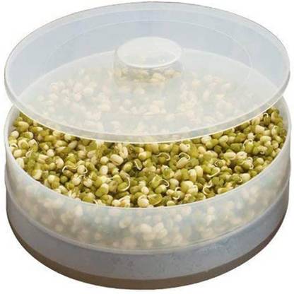 SEE INSIDE Hygienic Sprout Maker Box with 2 Container Organic Making ...