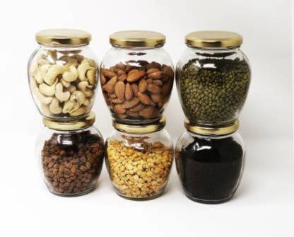 Pratibha Enterprises Matki masala container jaar pack of 6 - 500 ml ...