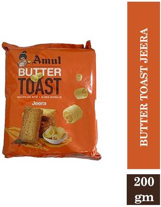 Amul Butter Toast Jeera 200 Gm. (Pack of 2) Sweet & Salty Price in ...