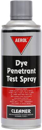 Aerol Dye Penetrant Test (DPT) Cleaner Spray for Dye Penetrant ...