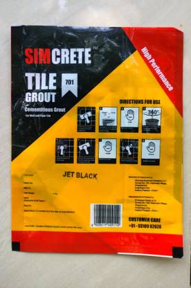 Simcrete 701 Jet Black (Grout 1kg) Crack Filler Price in India - Buy ...