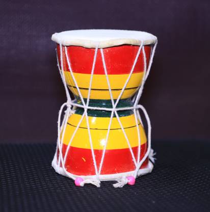 SHIV JI DAMRU 6 Inch Damru Multicolour Damaru Price in India - Buy SHIV ...