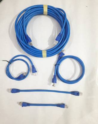 Ya-net Patch Cable 50 m CAT 6 LAN PATCH CORD 50 MTR BLUE, PURE COPPER ...