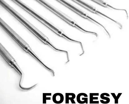 Forgesy DENTAL Hand Scaler, Set of 8pc Dental Elevator Price in India ...