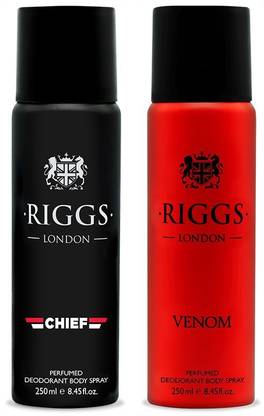 RIGGS London Chief + Venom Combo Pack Deodorant Spray - For Men - Price ...