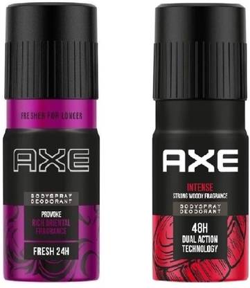 AXE Provoke + Intense deodorant Body spray 150 ml pack-2 Deodorant ...