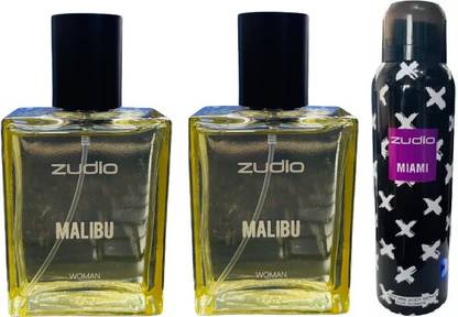 zudio MALIBU-2 AND MIAMI -1 PACK OF 3 Body Spray - For Men & Women ...