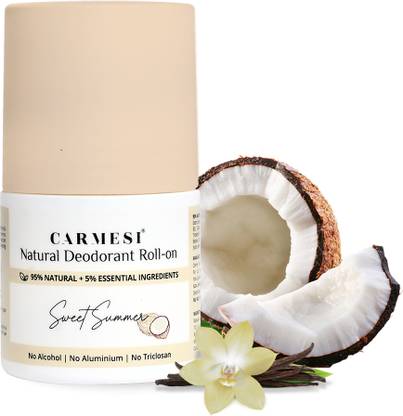 Carmesi Natural Deodorant Roll-on for Women | Controls Sweat & Reduces ...