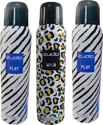 zudio play men -2,wild women -1 pack of 3 Body Spray - For Men & Women ...