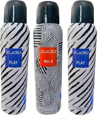 zudio play men -2,wild men -1 pack of 3 Body Spray - For Men & Women ...