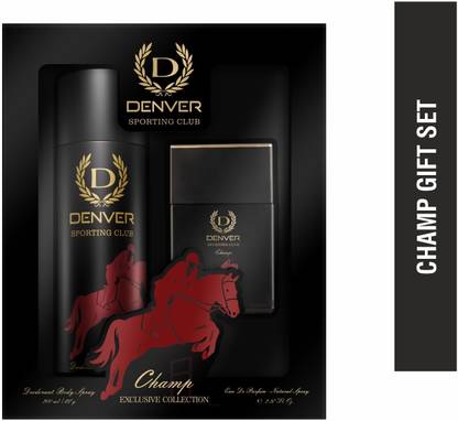 DENVER Sporting Club Champ Gift Set Deodorant Spray - For Men - Price ...