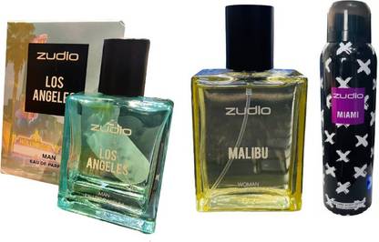 zudio ANGELES ,MALIBU,MIAMI PACK OF 3 MJ Body Spray - For Men & Women ...