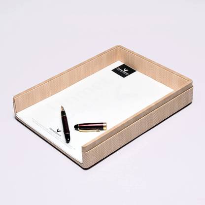 Flipkart.com | SMKT 1 Compartments Faux Leather A4 Size Paper Tray - A4 ...