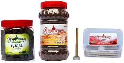 Shree guru vandana Dhoop v agarbatti GUGGULDHOOP SMALL 60CONES ...