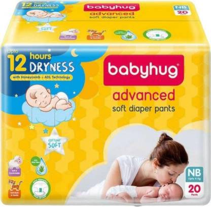 babyhug ADVANCED PANT STYLE DIAPERS***NEW BORN** - New Born - Buy 20 ...