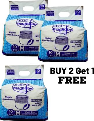 medi magnifine Premium Adult Pant Diapers | Buy 2 Get 1 Free Adult ...