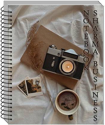 SHARMA BUSINESS Spiral Notebook A4 Size 200 Pages Unruled White Plain ...