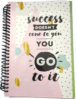 ShreeGanadhish Spiral Notebook / Register / Single Line/ pack of 4 A4 ...