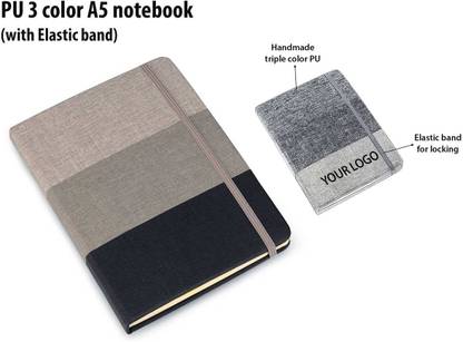 Brother Zone PU 3 Color A5 Notebook With Elastic Fastener A5 Note Book ...