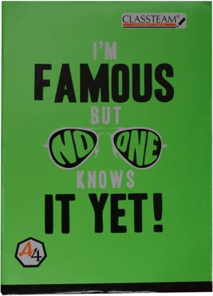 ClassTeam Long Register Notebook A4 Notebook single rule 208 Pages ...