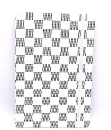 Gold Leaf Checks Design A5 Diary With Elastic Closer For Office Use ...