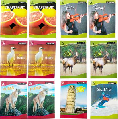 Classmate GIFTSET A4 Note Book SINGLE LINE 400 Pages Price in India ...