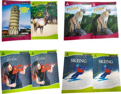 Classmate GIFTSET A4 Note Book SINGLE LINE 400 Pages Price in India ...