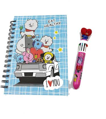 Paper Bear BT21 A5 Diary Unruled 150 Pages Price in India - Buy Paper ...