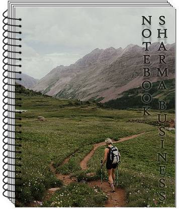 KRASHTIC Big A4 Spiral Unruled Notebook, 75 GSM Paper, Set of 1 (grass ...