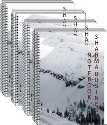 KRASHTIC 4 Pcs Blank Notebook, Unlined Notebook, 200 Pages in Each ...