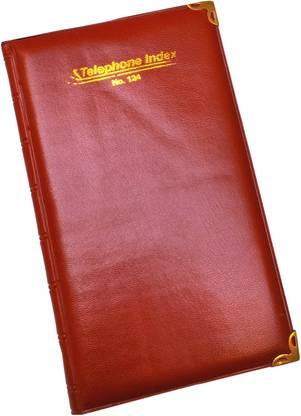 Excel Designer Telephone Index & Address Book With Soft Leather Cover ...