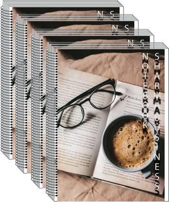 SHARMA BUSINESS Big White Page A4 Size Notebook Pack of 4 For Student ...