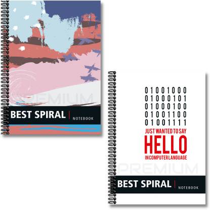 Best Spiral Notebooks | 300 Pages UnRuled Notebook | A4 Size Paper | A4 ...