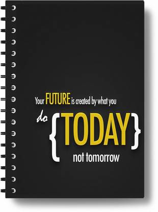 PRINTHUBS Motivational quotes Notebook For School College office ...