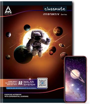Classmate Interaktiv AR A4 Notebook Unruled 240 Pages Price in India ...