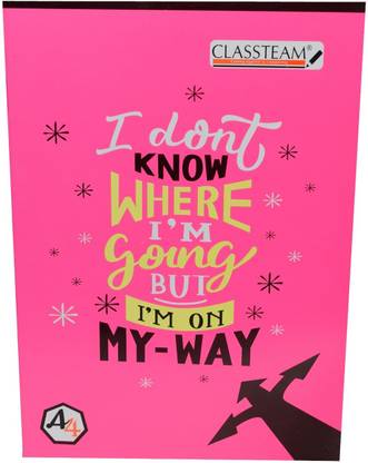 ClassTeam Long Register Notebook A4 Notebook single rule 208 Pages ...