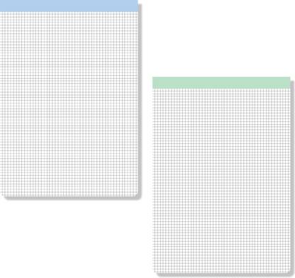 Fun Lines Premium Perforated Pad A4 Writing Pad 5mm Grid 100 Pages ...