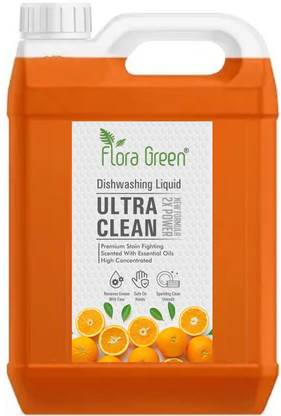 Flora Green Dish wash ultra clean help to remove stain,dish cleaning ...